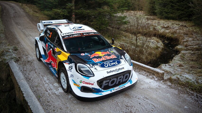 Así luce el Ford Puma Rally1 con sus nuevos colores